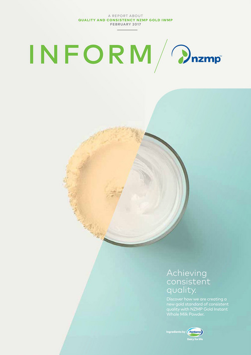 NZMP - NZMP Gold Instant Whole Milk Powder Inform: Consistency - Page 1